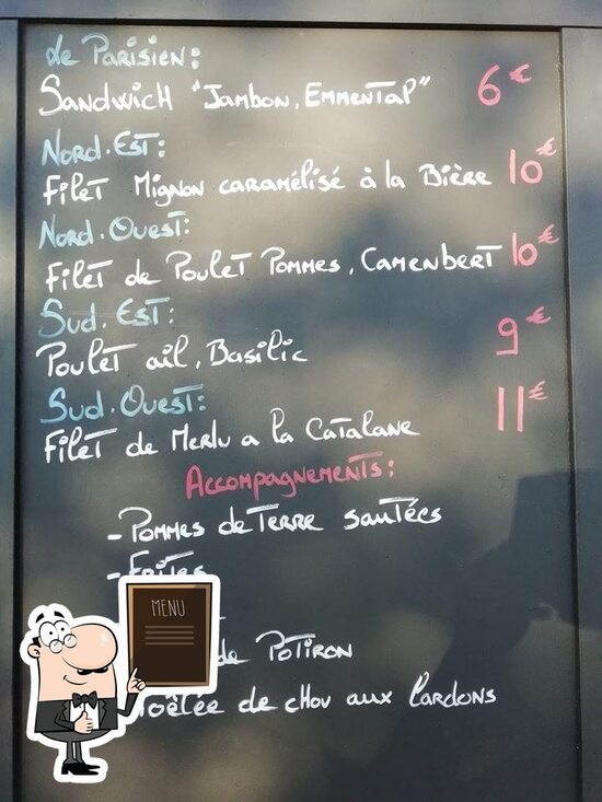 Menu at La Girouette Gourmande restaurant, Saint-Pierre-du-Perray