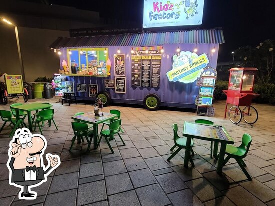 Menu at Kidz Factory cafe, Abu Dhabi