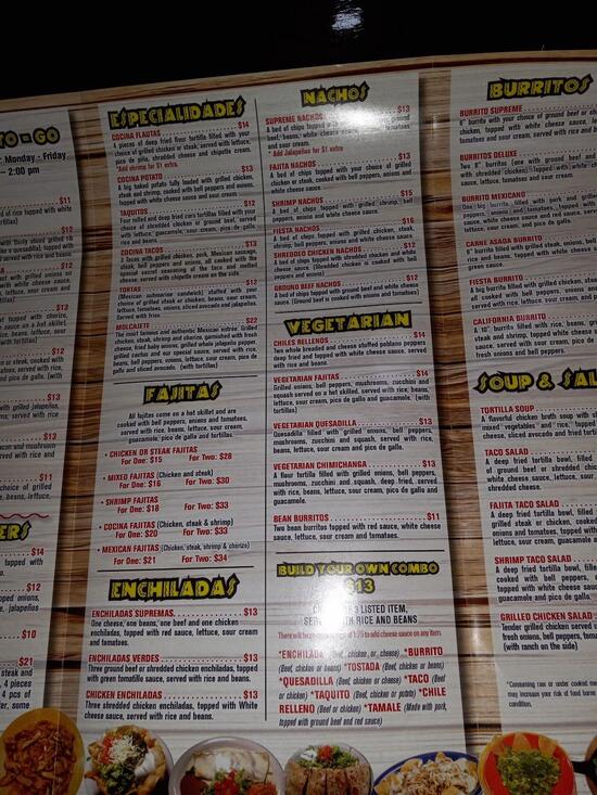 Menu at & restaurant, Memphis, Macon Rd suite 9