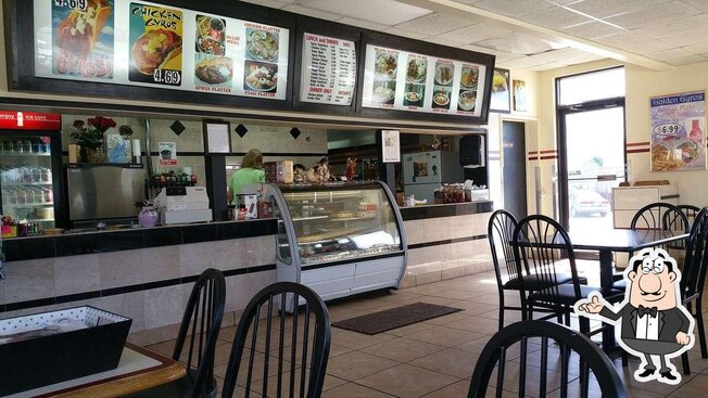 Menu at Golden Gyros restaurant, Colorado Springs