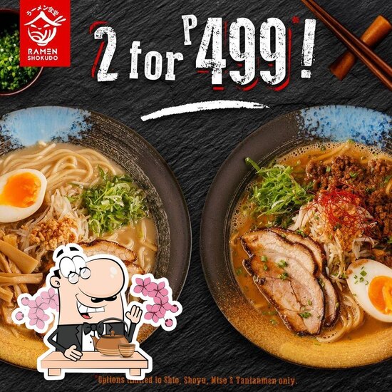 Menu at Ramen Shokudo restaurant, Quezon City, Sonema Square