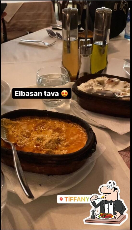 Menu at Tiffany Restaurant, Prizren