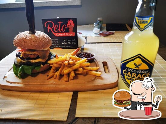 Menu at Reto kebab & burger restaurant, Jeżowe