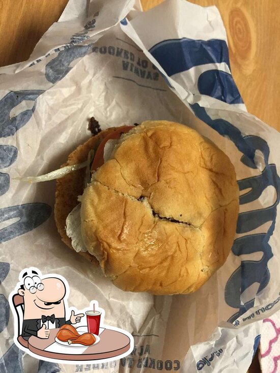 Menu at Culver's fast food, Kerrville
