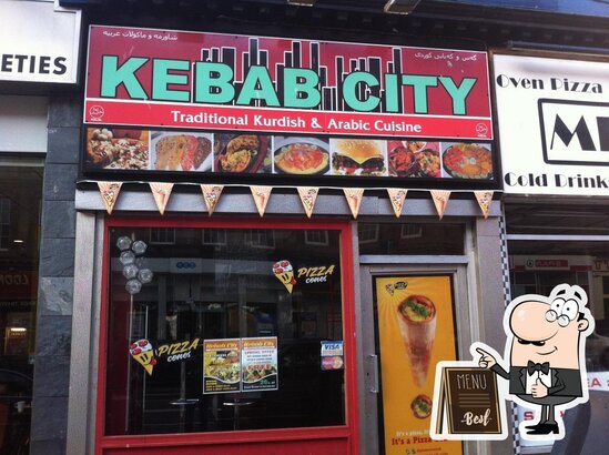 Menu at Kebab City restaurant, Glasgow