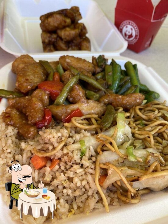 Menu at Panda Express fast food, Universal City, Starway