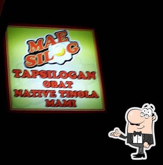 Menu at Mae Silog restaurant, Legazpi City