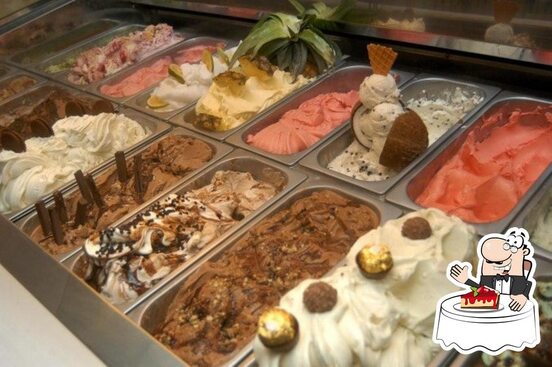 Menu at Old Bridge Gelateria restaurant, Rome, Viale dei Bastioni di ...