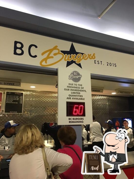 Menu at BC Burgers, Memphis