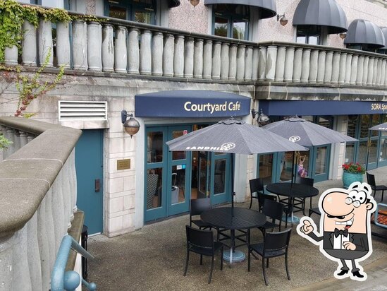 Menu at Courtyard Cafe, Victoria
