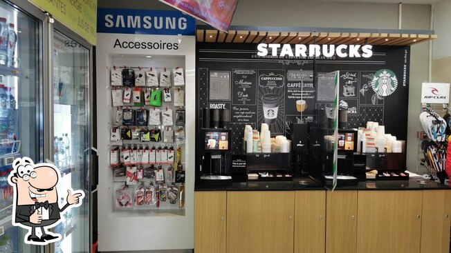 Speisekarte von Starbucks cafe, Marokko, A7