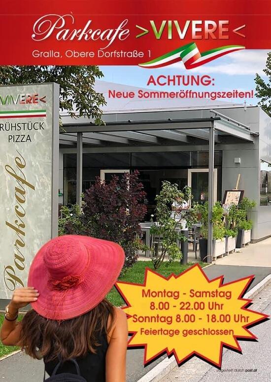 Speisekarte von Restaurant VIVERE Im Parkcafe, Gralla