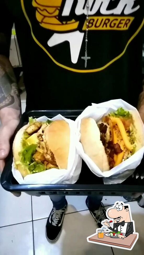 Menu at Rock Burger restaurant, Aparecida