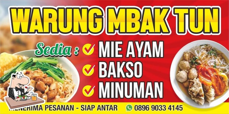 Menu at Warung bakso dam mie ayam mbk tun, Mangge