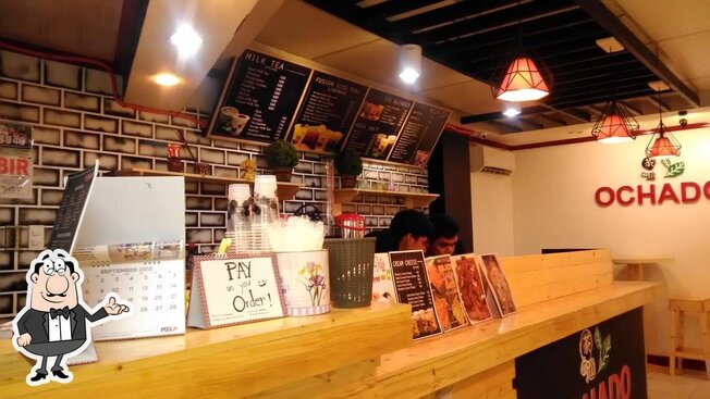 Menu at Ochado Milk Tea cafe, San Fernando