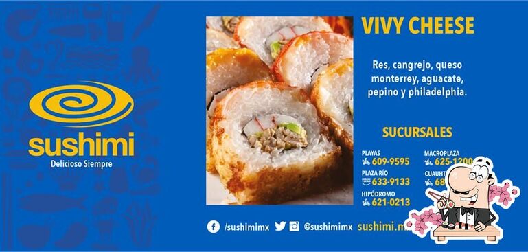 Menu at Satori Teriyaki restaurant, Tijuana