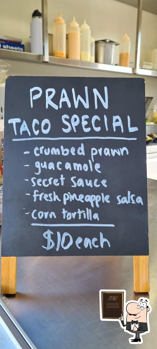 Menu at Gringas restaurant, Mangawhai