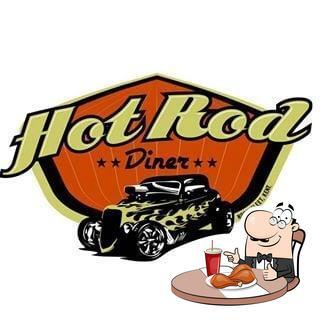 Menu at Hot Rod Diner cafeteria, Northfleet