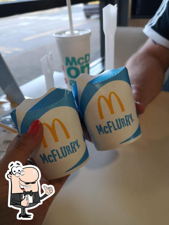 Menu at McDonald's restaurant, Workington