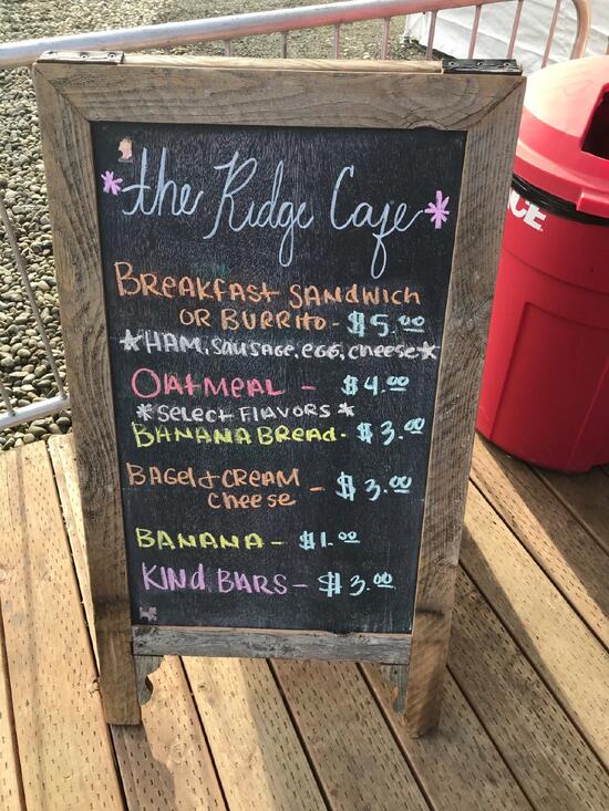 The Ridge Cafe, Shelton - Restaurant menu, prices and reviews