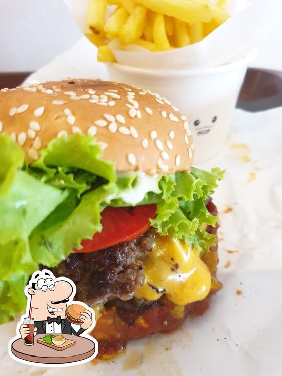 Menu at Jacob Burger restaurant, Bangkok