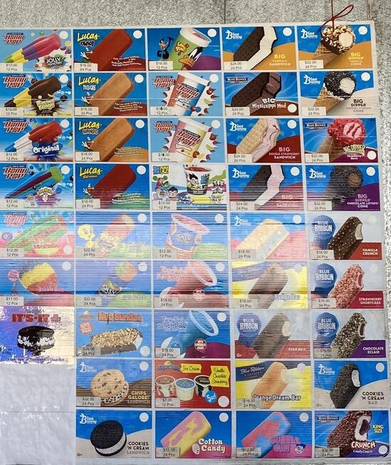 Menu at AAA Ice Cream, La Puente