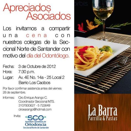 Carta de La Barra Trattoria italiana Parilla, Pasta y pizza, Cúcuta