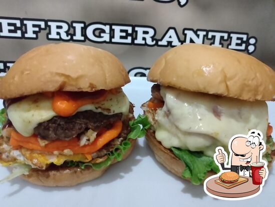 Menu at Zé Burger restaurant, Teresina