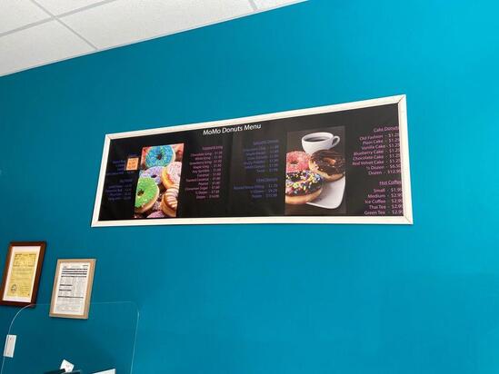 Menu at MoMo Donuts, Rock Hill