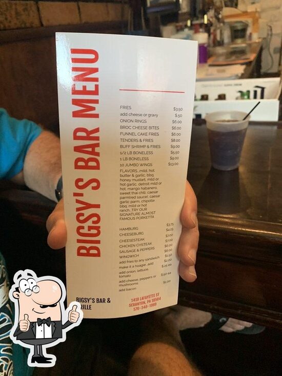 Menu at Bigsy's Bar and Grille, Scranton