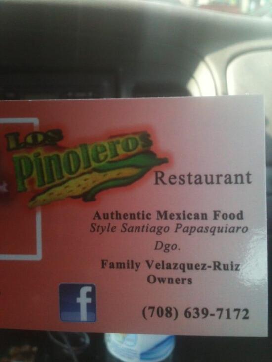 Menu at Los Pinoleros restaurant, Stickney, W Pershing Rd