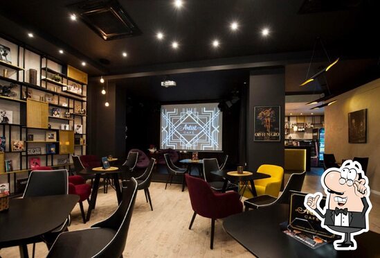 Menu at Artist Cafe, Bucharest, strada Lipscani 30-34