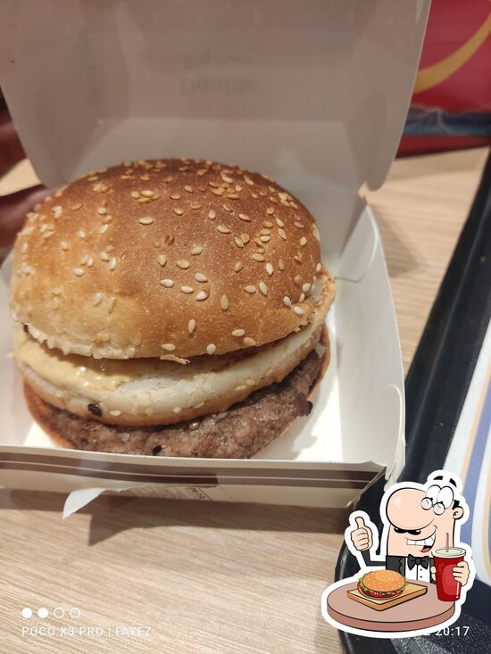Menu at McDonald's restaurant, Jerusalem, Sderot Yitshak Rabin 10