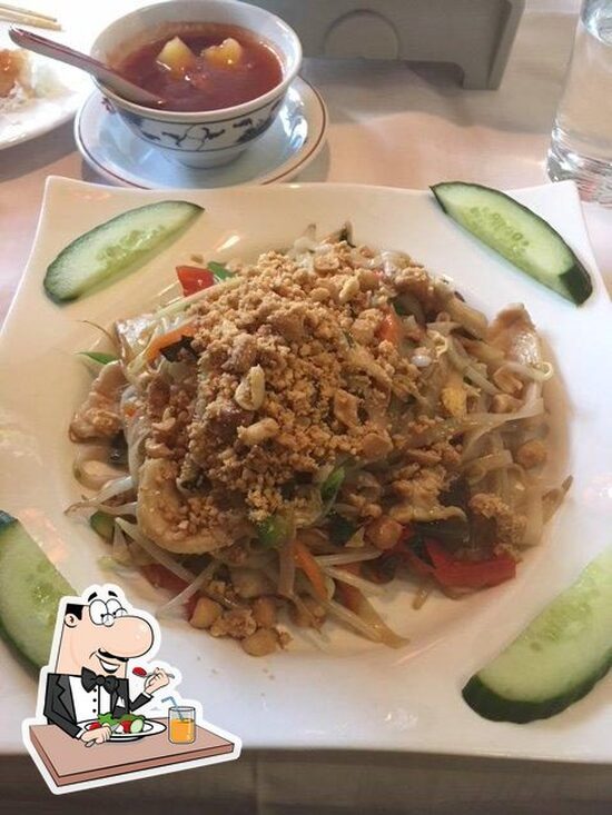 Menu at Mings Wok restaurant, Oberammergau