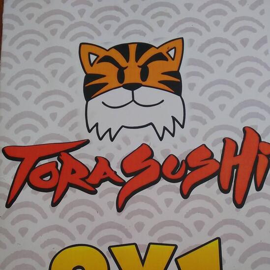 Menu at Tora Sushi restaurant, Aguascalientes