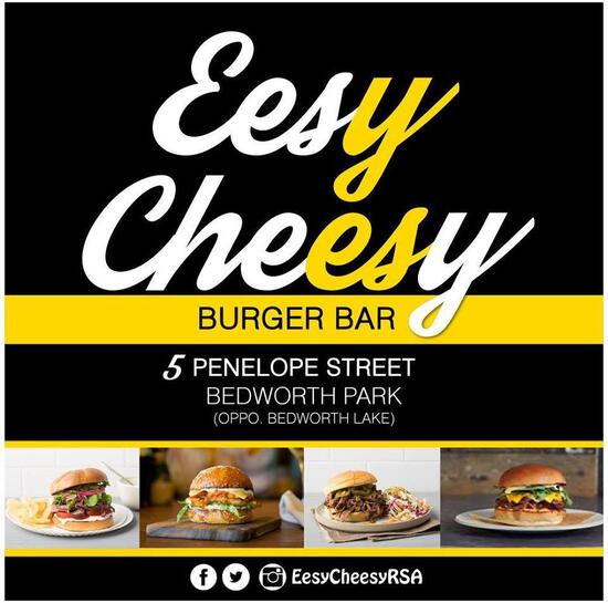 Carta de Eesy Cheesy Burger Bar, Vereeniging, 5 Penelope St