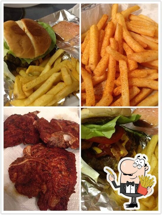 Menu at Reality Bite's Burgers restaurant, Baker