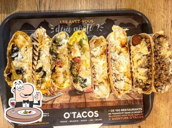 Menu at O'tacos restaurant, Cambrai
