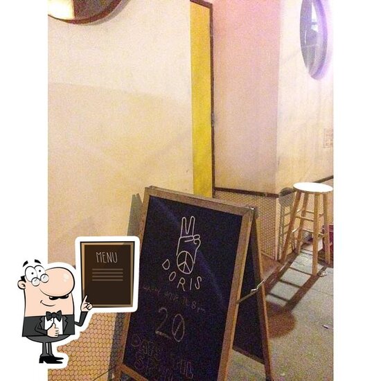 Menu at Doris pub & bar, New York City
