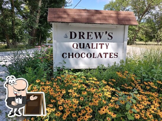 Menu at Drew's Chocolates desserts, Dexter