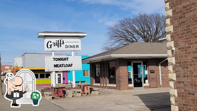 Menu at Griff’s Diner restaurant, Emporia