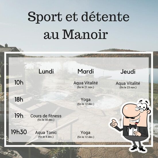 Menu at Manoir du Lac Delage restaurant, Canada