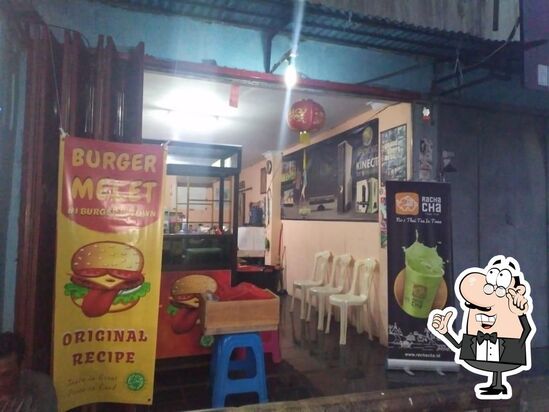 Menu at Burger Melet dan Thai Tea restaurant, Purbalingga