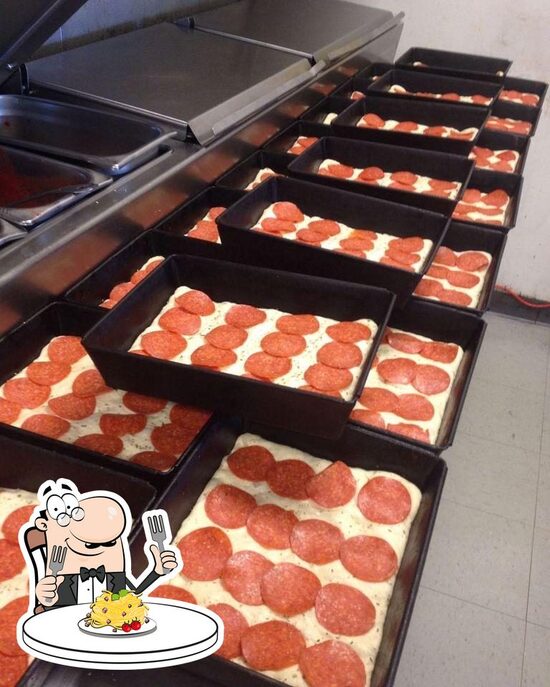 Menu at Detroit Style Pizza Co. restaurant, Roseville, Gratiot Ave