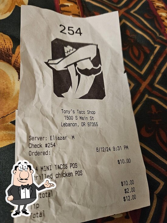 Tony's Taco Shop Lebanon, Lebanon - Restaurant menu, prices and reviews