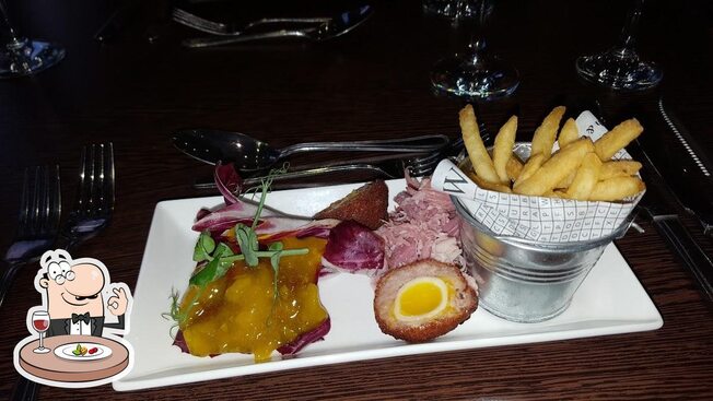 Menu at Cliffs Pavilion restaurant, Southend-on-Sea