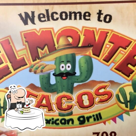Menu at El Monte Taco restaurant, Steger