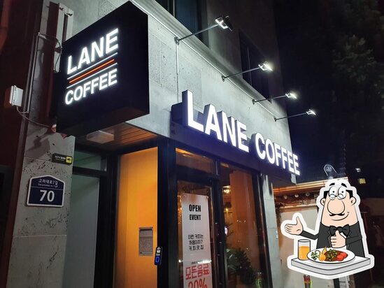 Menu at LANE Coffee cafe, Seoul