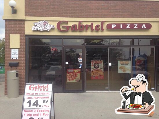 Menu at Gabriel Pizza restaurant, Ottawa, Richmond Rd