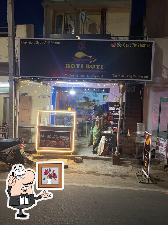 Menu at roti boti, Khammam